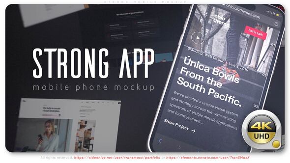 Strong Mobile Mockup, After Effects Project Files | VideoHive